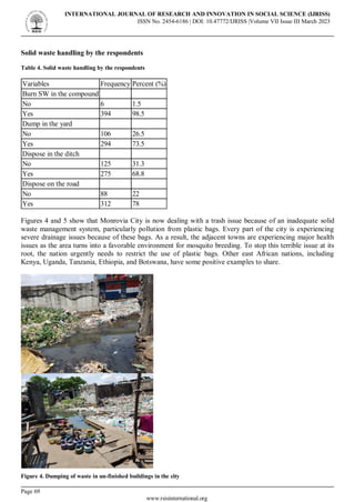 Challenges and Prospects of Solid Waste Management in Monrovia City ...