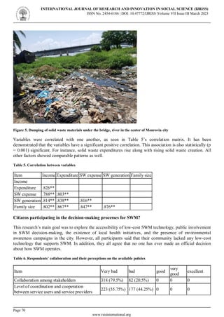 Challenges and Prospects of Solid Waste Management in Monrovia City ...