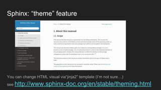 Challenge: convert policy doc from docbook to sphinx | PPT