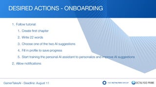 Octalysis Prime Challenge - GamerTalesAI | PPT