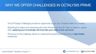 Octalysis Prime Challenge - GamerTalesAI | PPT