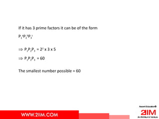 CAT: Solutions to number theory 3 questions | PPT