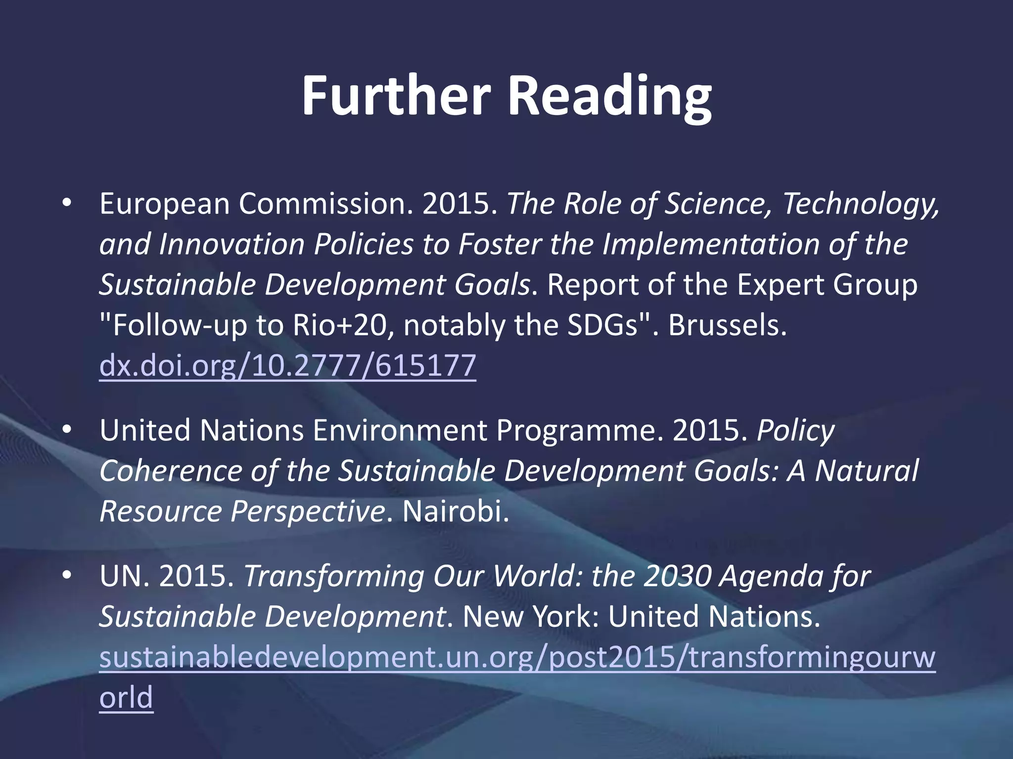 Challenge: Science, Technology, and Innovation and the Triple Bottom Line | PPTX