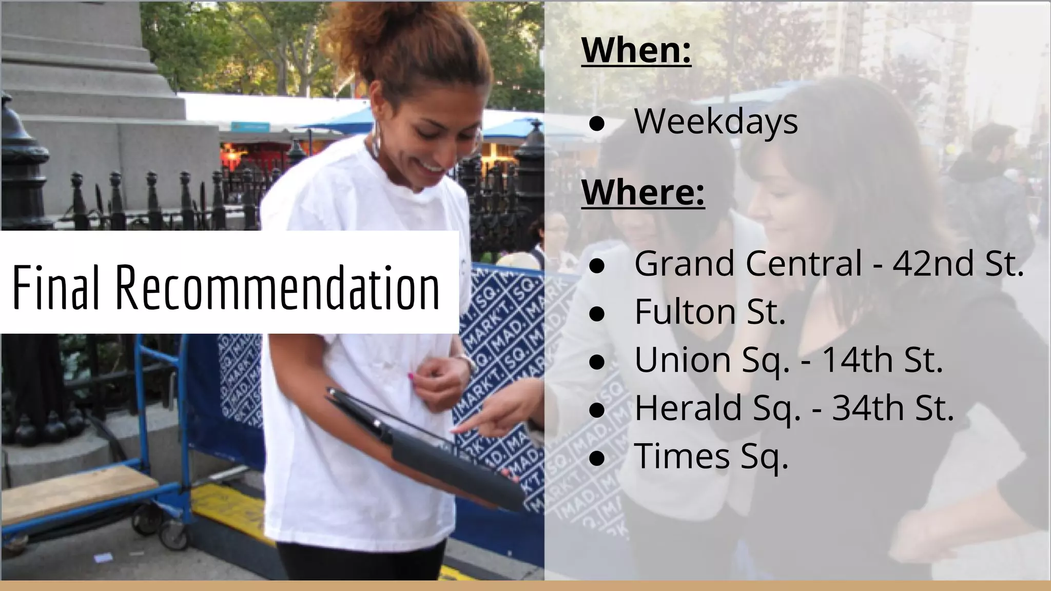 WTWY Street Team Strategy (MTA Subway Traffic Analysis) | PPT