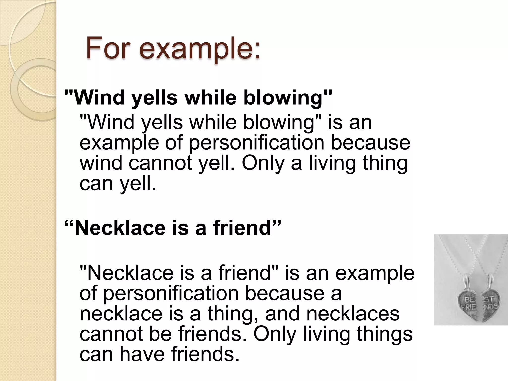 Personification in Poetry Presentation | PPTX