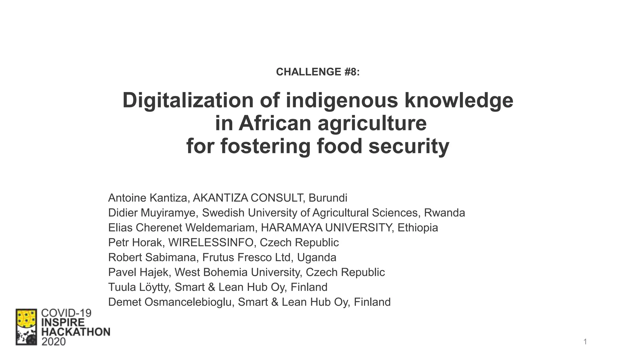 Digitalization of indigenous knowledge in African agriculture for ...