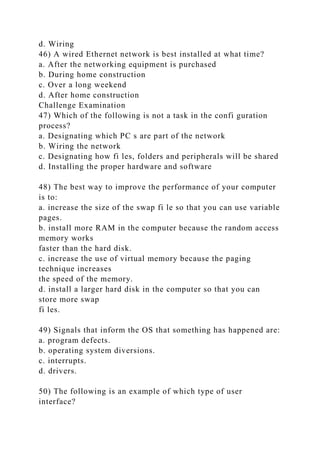 Challenge Examination1) In which era were only the U.S. government.docx