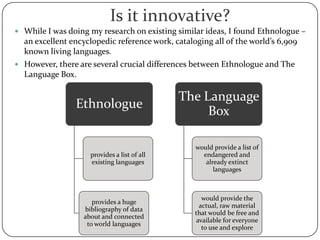 [Challenge:Future] Language Death - The Language Box | PPT