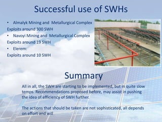 [Challenge:Future] Potential of Solar Water Heaters | PPTX