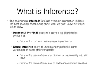 The Challenge of Inference in the Social Sciences | PPT