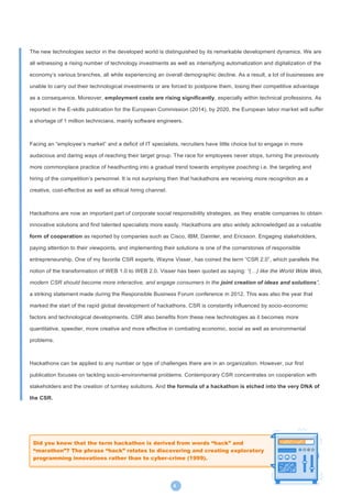 Bring CSR activities to another level - HACKATHONS | PDF