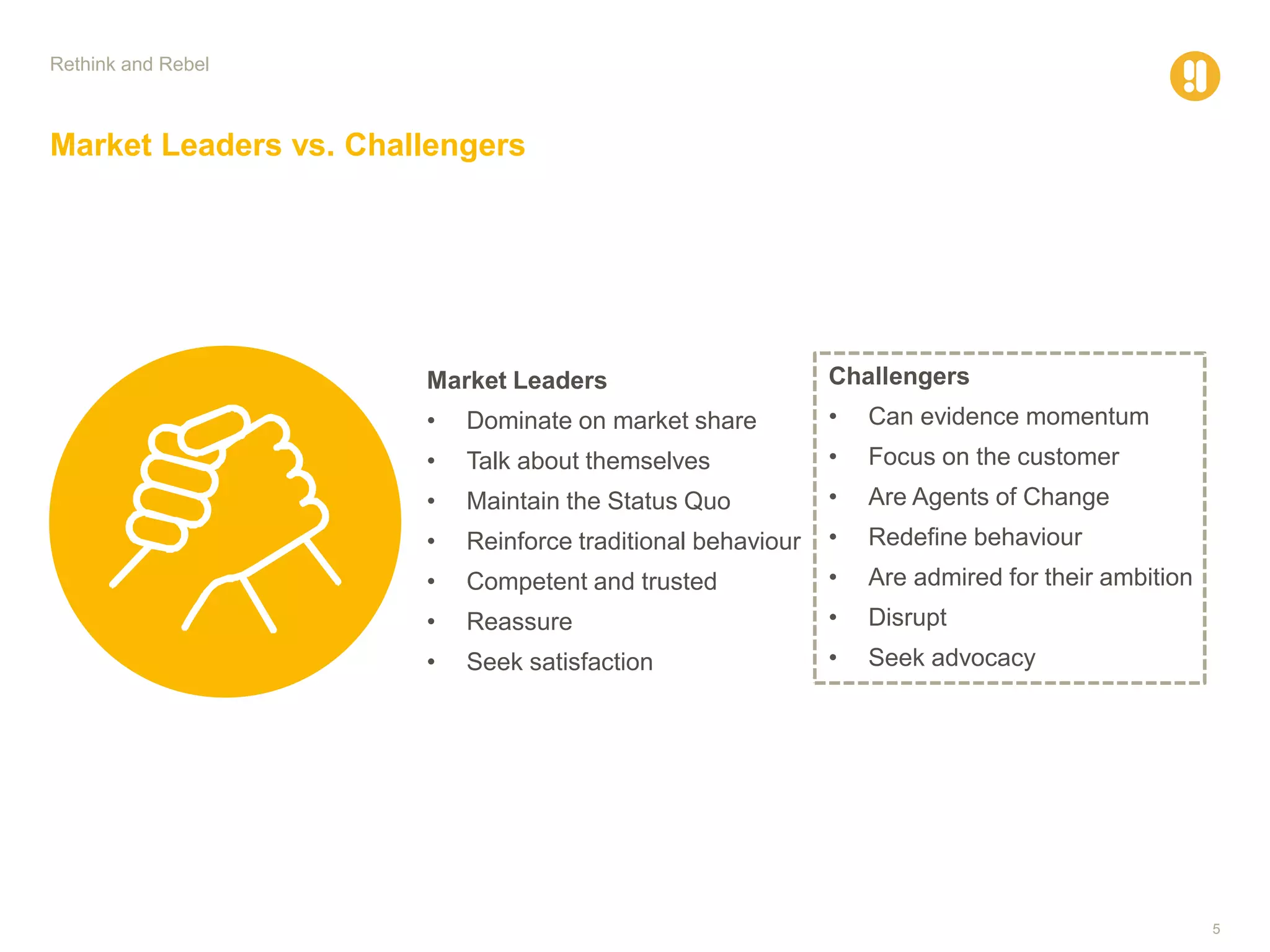 B2B Challenger Brands and positionings - rethink and rebel! | PDF