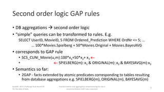 Transformation and aggregation preprocessing for top-k recommendation ...