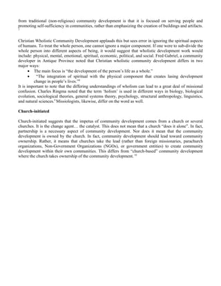 Challenges in Doing Church-Initiated Christian Development in the ...