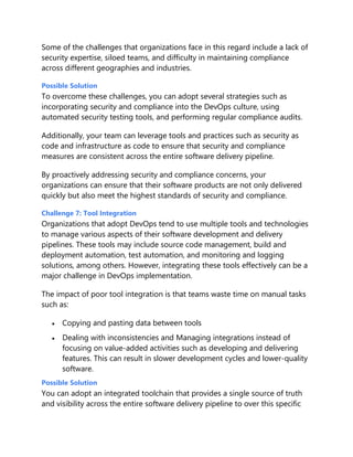 Top Challenges Faced During DevOps Implementation and How to Overcome Them | PDF