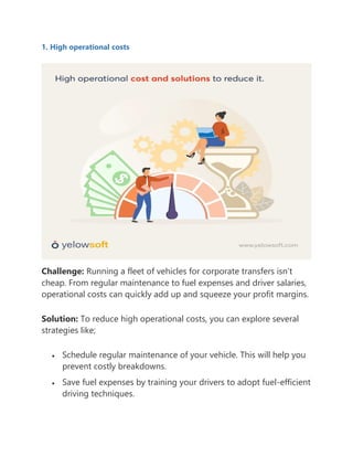 Challenges in corporate transport services and how to overcome | PDF