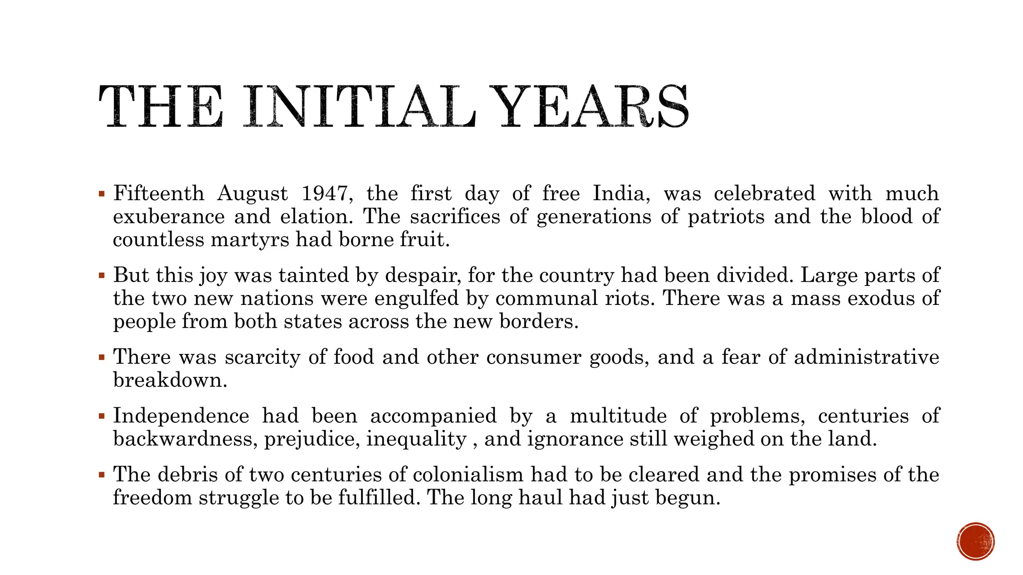 Various Challenges faced by India after its Independence.pptx