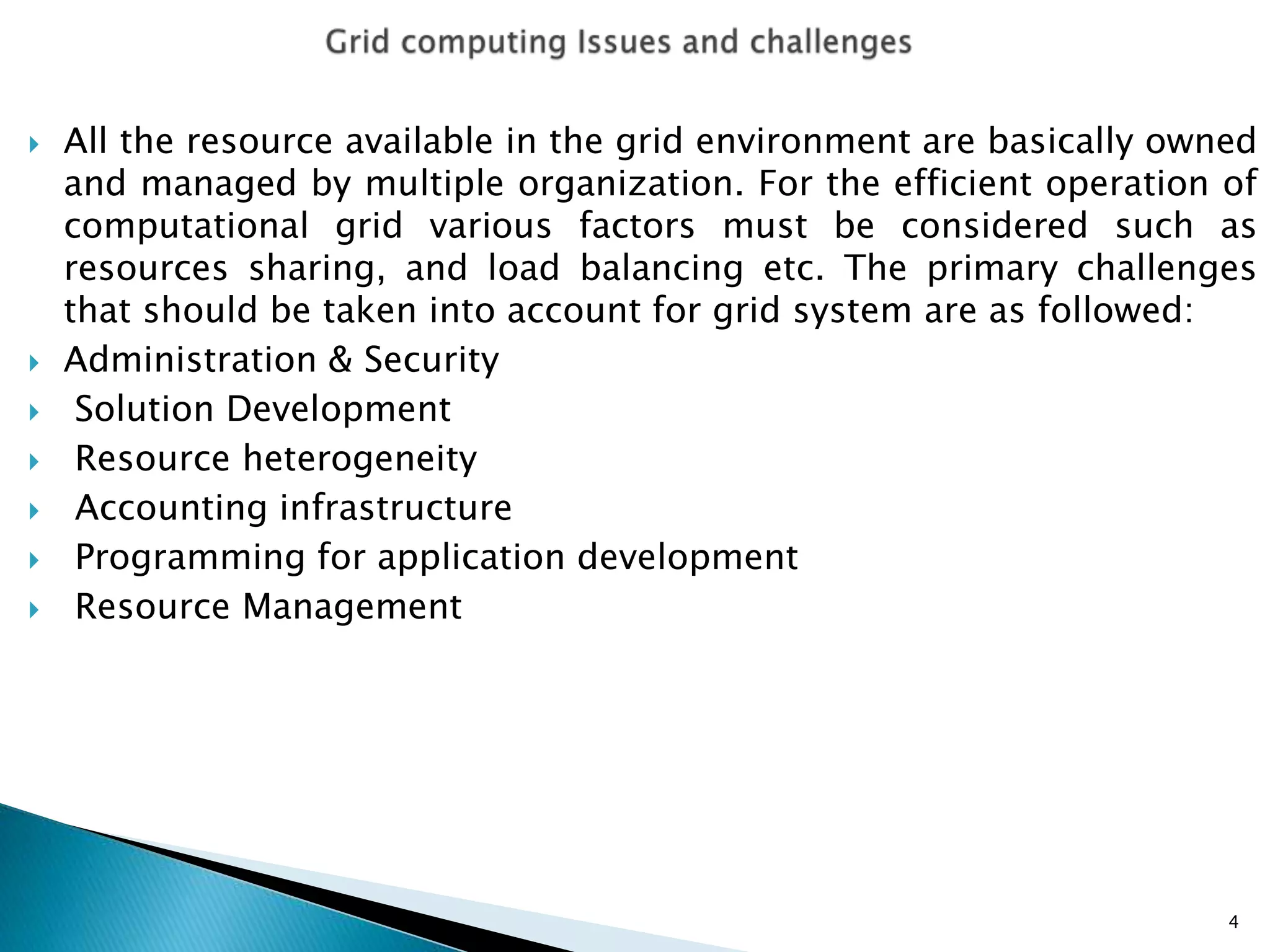 Challenges and advantages of grid computing | PPT