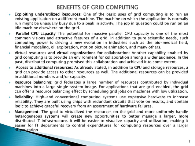 Challenges and advantages of grid computing | PPT