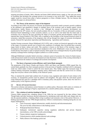 Challenges and benefits of the cash less policy implementation in | PDF