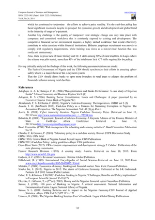 Challenges and benefits of the cash less policy implementation in | PDF