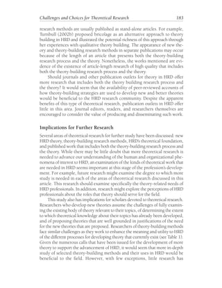 Challenges and choices hrd theory | PDF | Human Resources | Business