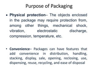 Challenges and innovation in packaging | PPTX