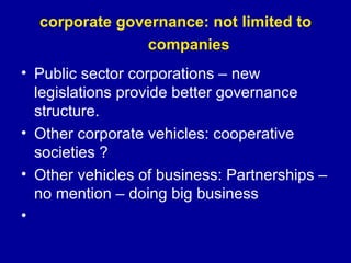 Challenges and issues in corporate governance | PPT