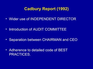Challenges and issues in corporate governance | PPT
