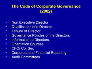 Challenges and issues in corporate governance | PPT