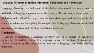 Challenges and Issues in Promoting Language Diversity in India.pptx