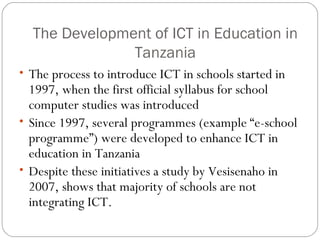 Challenges and opportunities of integrating technology in education in ...