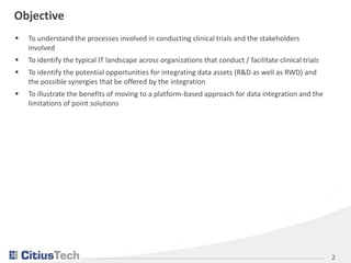 Challenges and Opportunities Around Integration of Clinical Trials Data ...