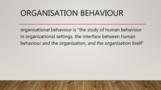 Challenges and opportunities of organisational behaviour | PPTX