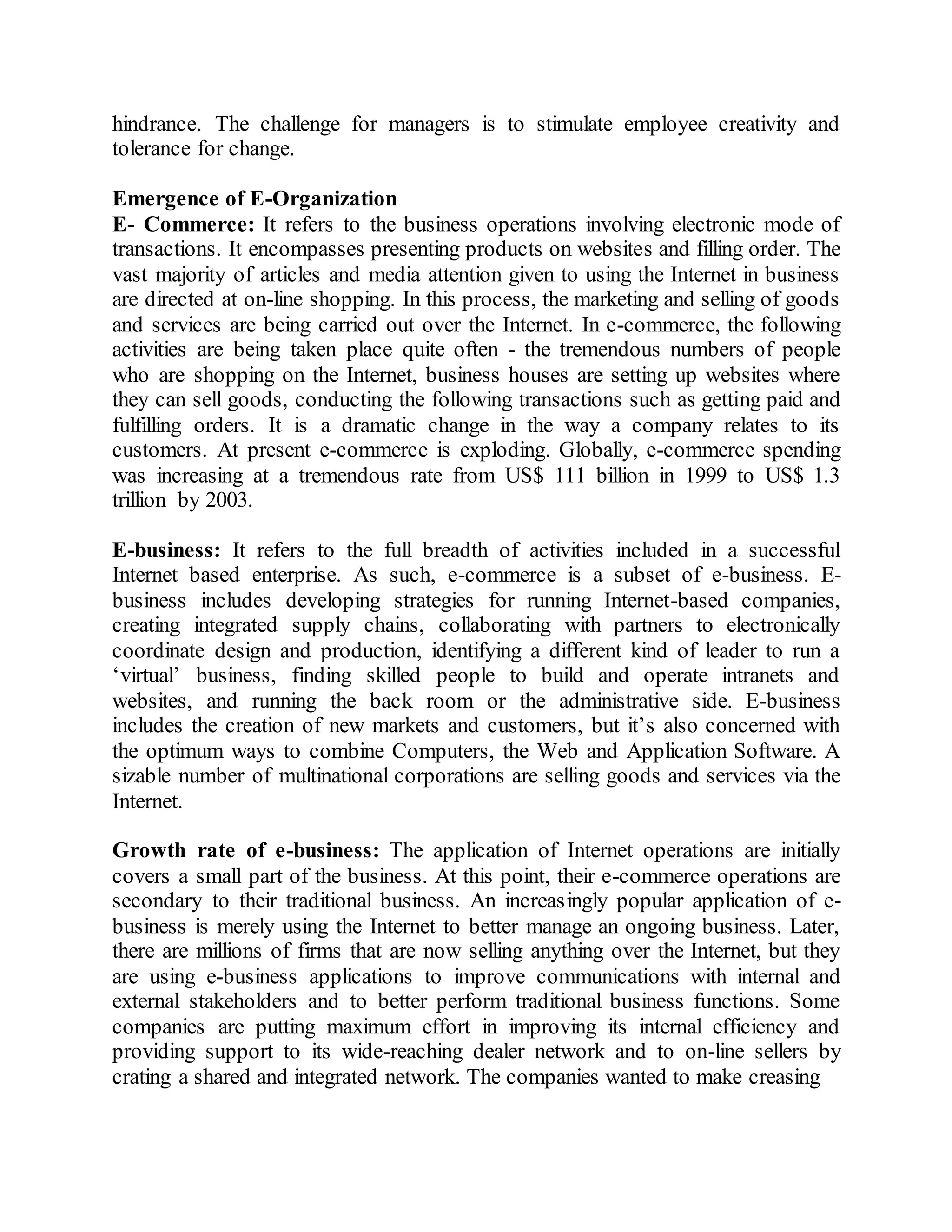 Challenges and opportunities of organizational behavior | DOCX