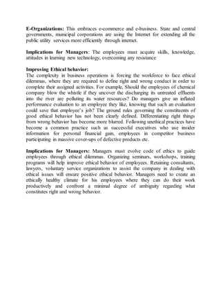 Challenges and opportunities of organizational behavior | DOCX