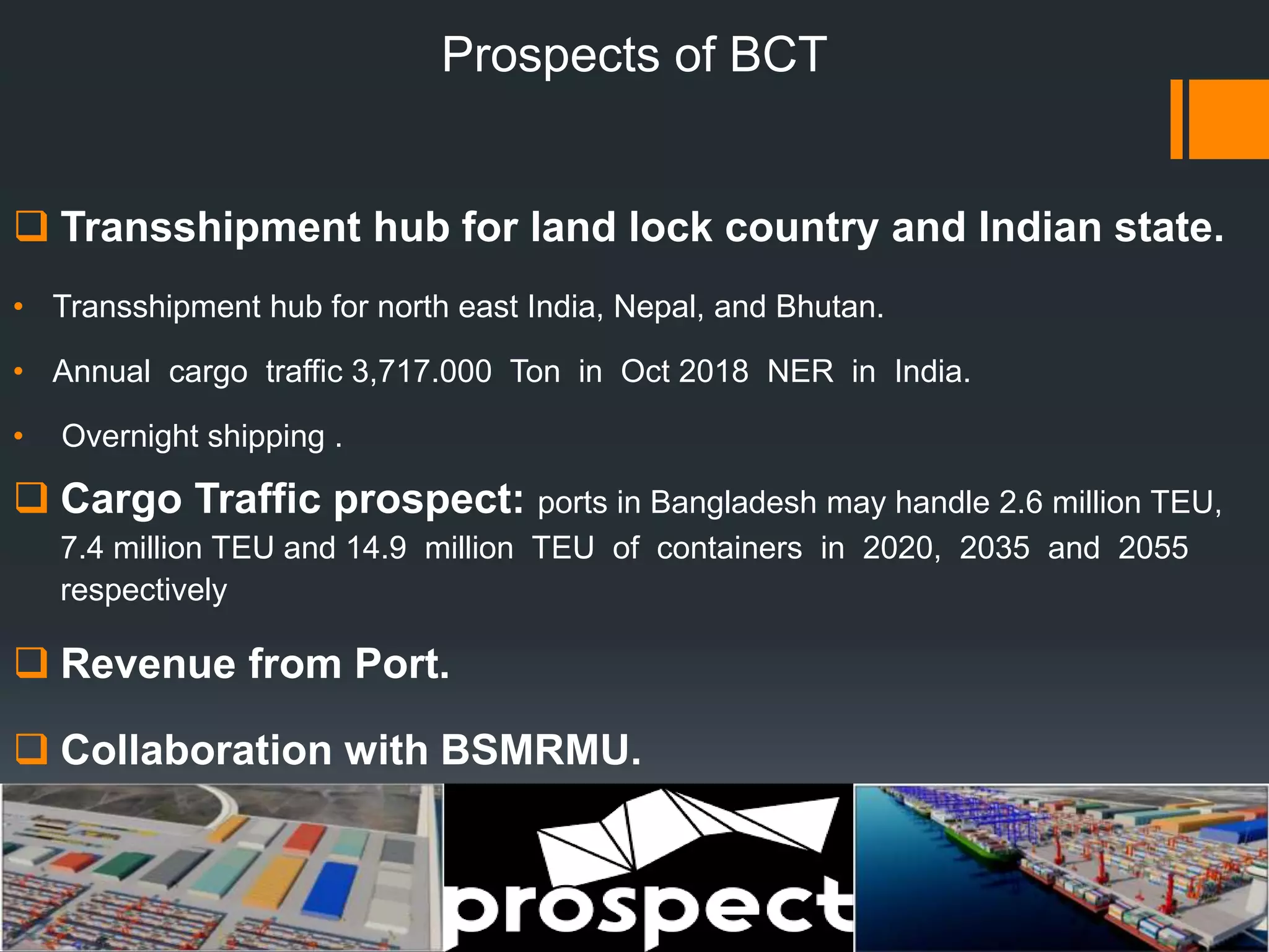 Challenges and prospects of Bay Container Terminal, Chittagong. | PPTX