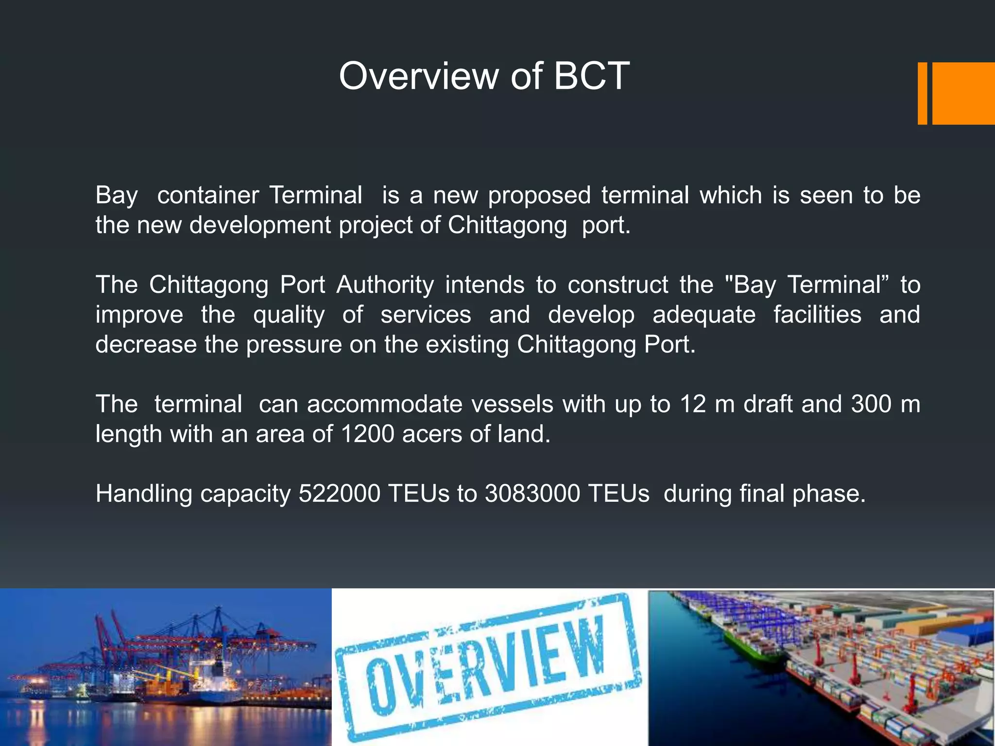 Challenges and prospects of Bay Container Terminal, Chittagong. | PPTX