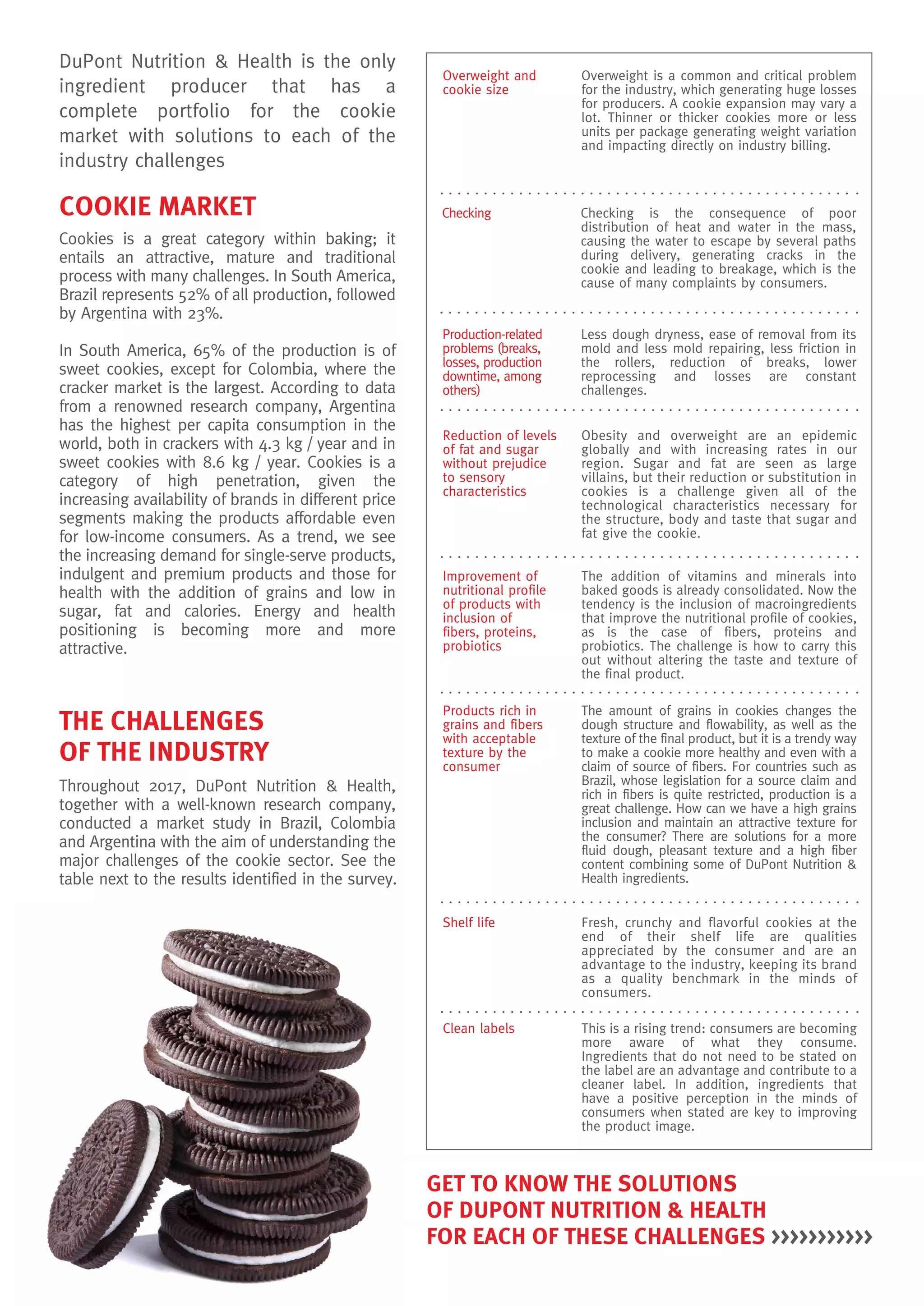 DuPont Nutrition & Health - Challenges and solutions for the cookie ...