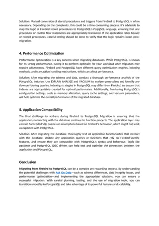 Challenges and Solutions in Migrating from Firebird to PostgreSQL - Ask On Data.docx
