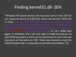 [若渴計畫] Challenges and Solutions of Window Remote Shellcode | PPT