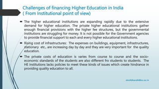Challenges and Strategies of Financing the Higher Education in India.pptx