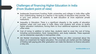 Challenges and Strategies of Financing the Higher Education in India.pptx
