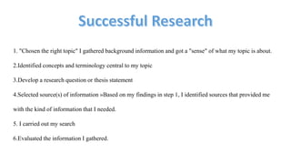 Challenges and Successes in the Research Process .pptx