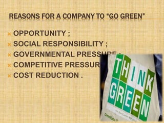 Challenges and trends in green marketing | PPTX