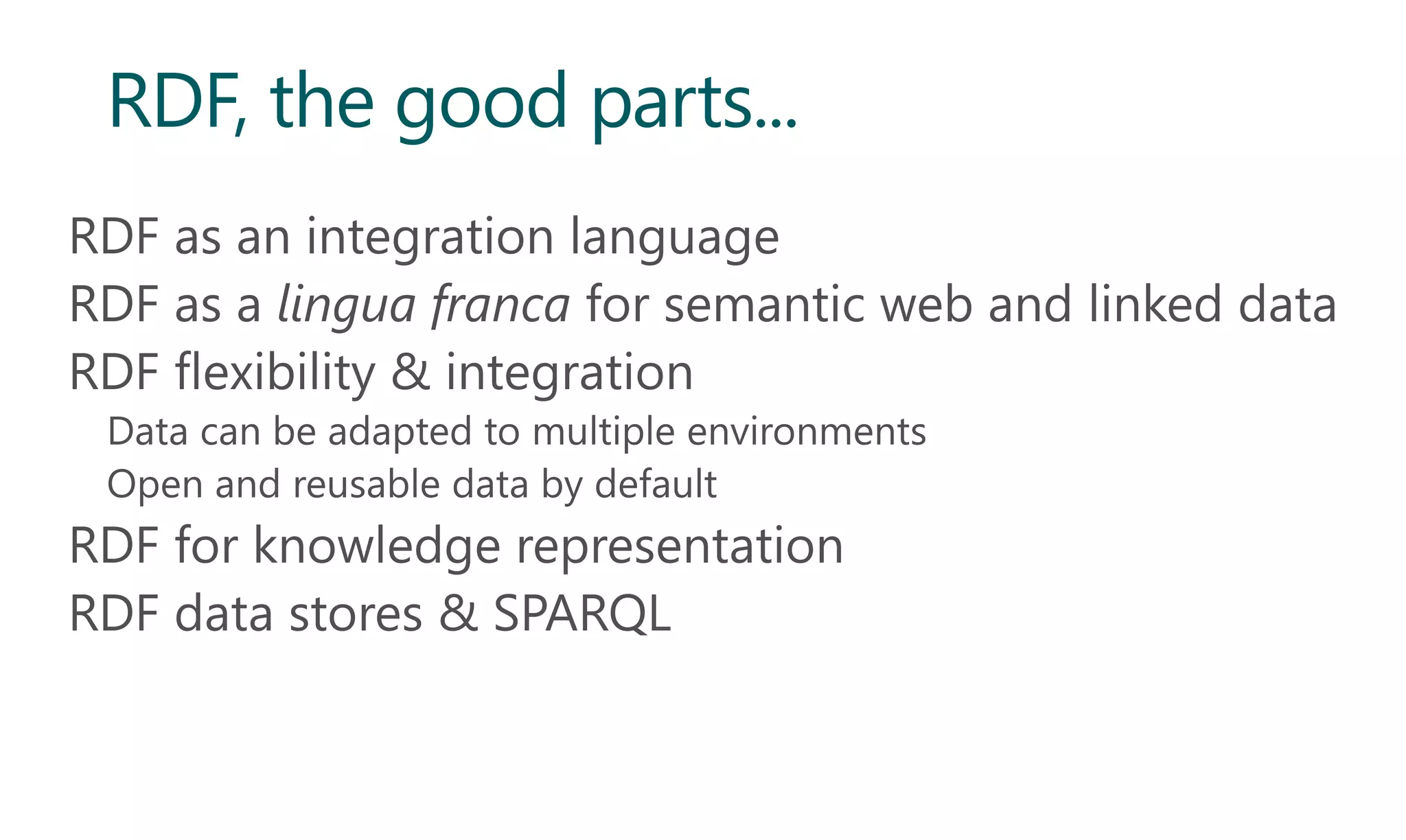 Challenges and applications of RDF shapes | PPT