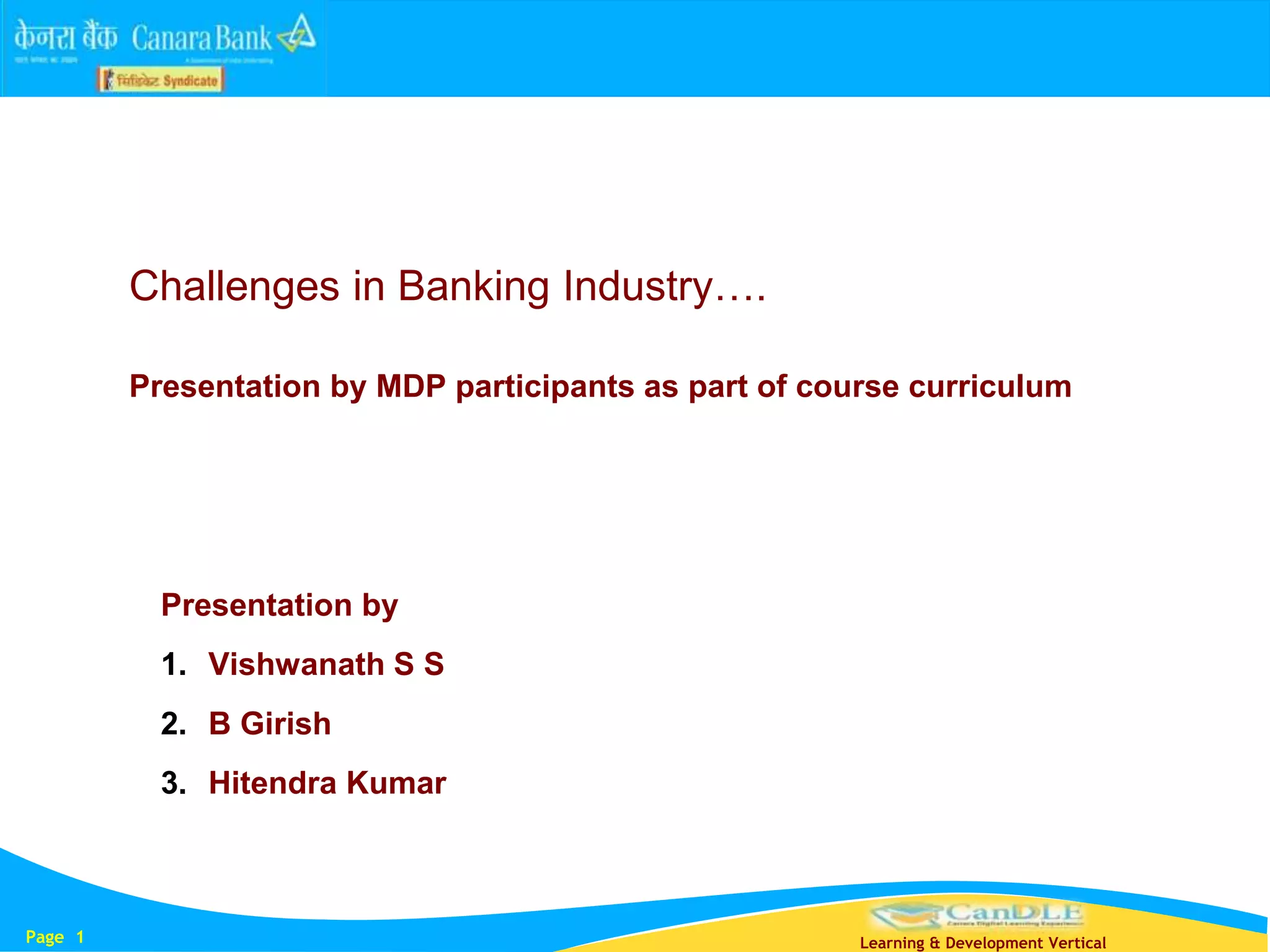 CHALLENGES BANKING SECTOR.ppt