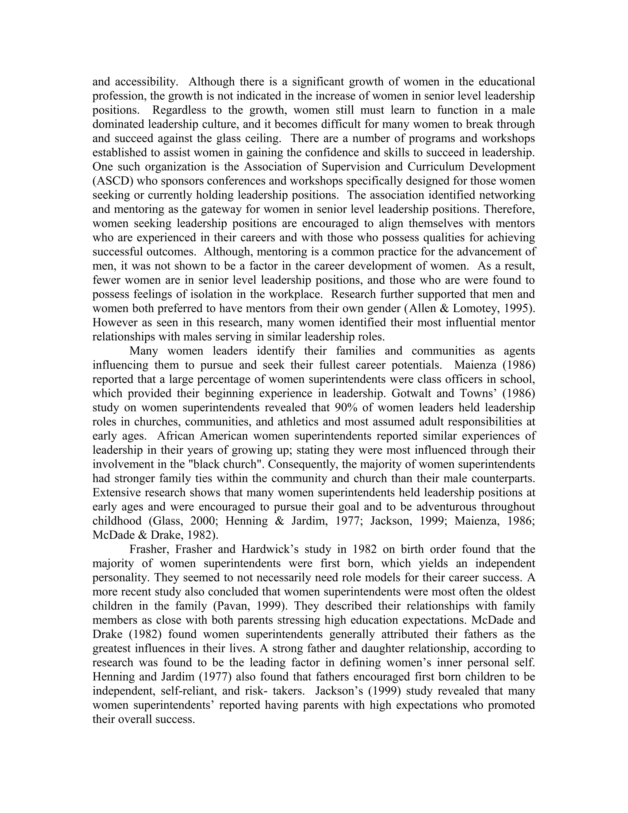 Challenges, barriers and experiences women superintendents done | DOC ...