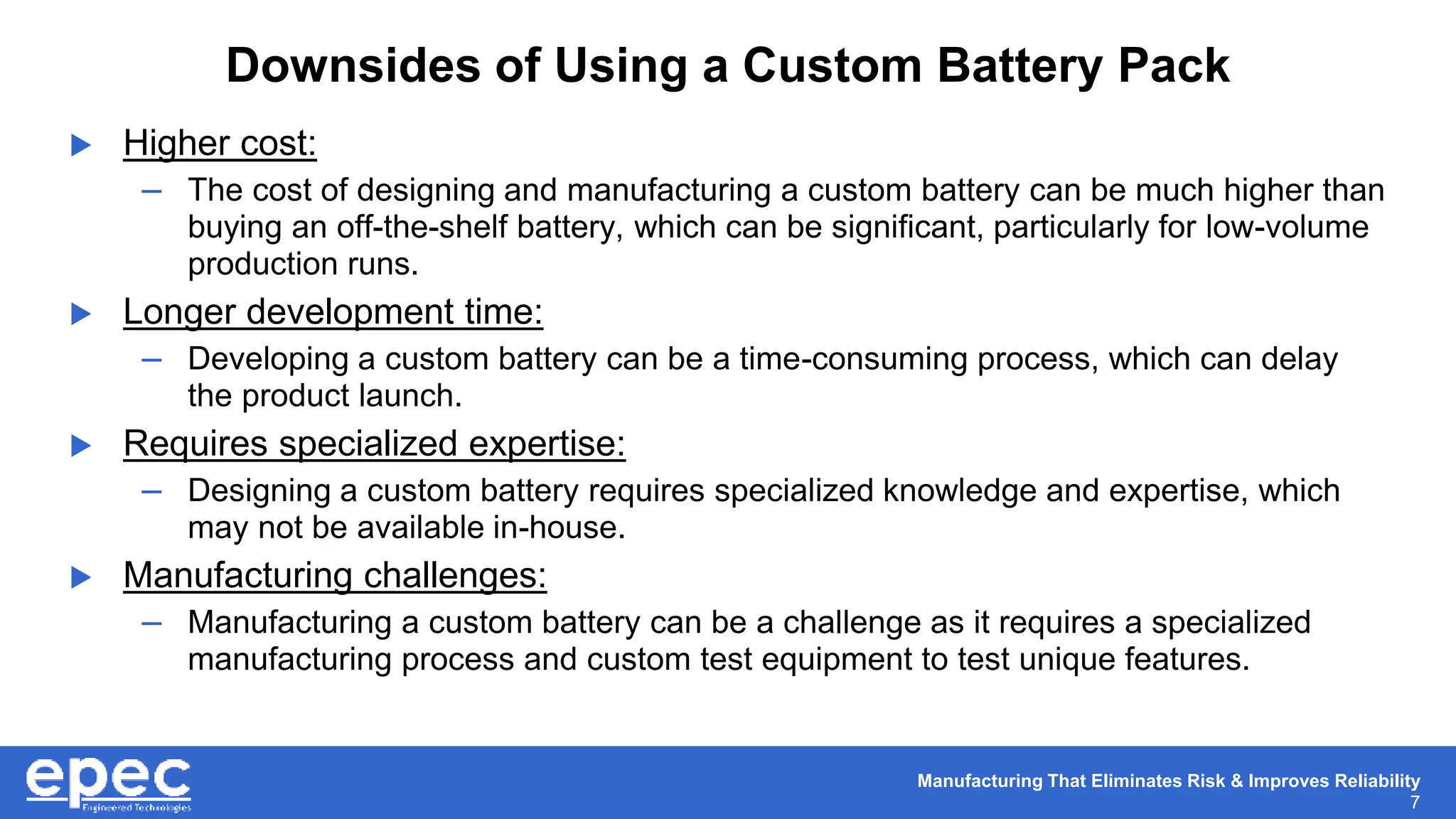 Challenges Designing and Manufacturing Lithium-Ion Battery Packs | PPTX