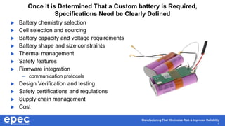 Challenges Designing and Manufacturing Lithium-Ion Battery Packs | PPTX